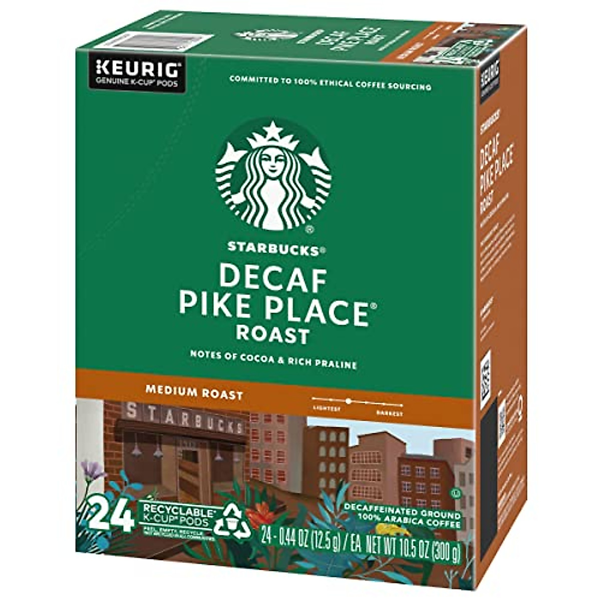 Starbucks Decaf Pike Place Roast, K-Cup for Keurig Brewers, 96 Count