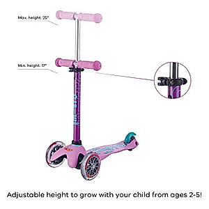 Mini Deluxe 3-Wheeled, Lean-to-Steer, Swiss-Designed Micro Scooter for Kids, Ages 2-5 (Lavender)…
