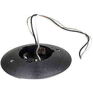 KastLite Lamp Post Globe Combo Lighting Fixture | 16" Neckless Prismatic Lens with Black Fitter Wing Clips | Fits 3" Diameter Posts (Not Included) | Comes with with 5000K LED Bulb