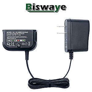 Biswaye 9.6V-18V Multi Volt Battery Charger Compatible with Black & Decker 18V 14.4V 12V 9.6V NiCD NiMH Battery HPB18-OPE HPB18 HPB14 HPB12 HPB96 244760-00 A1718 FS18FL FSB18