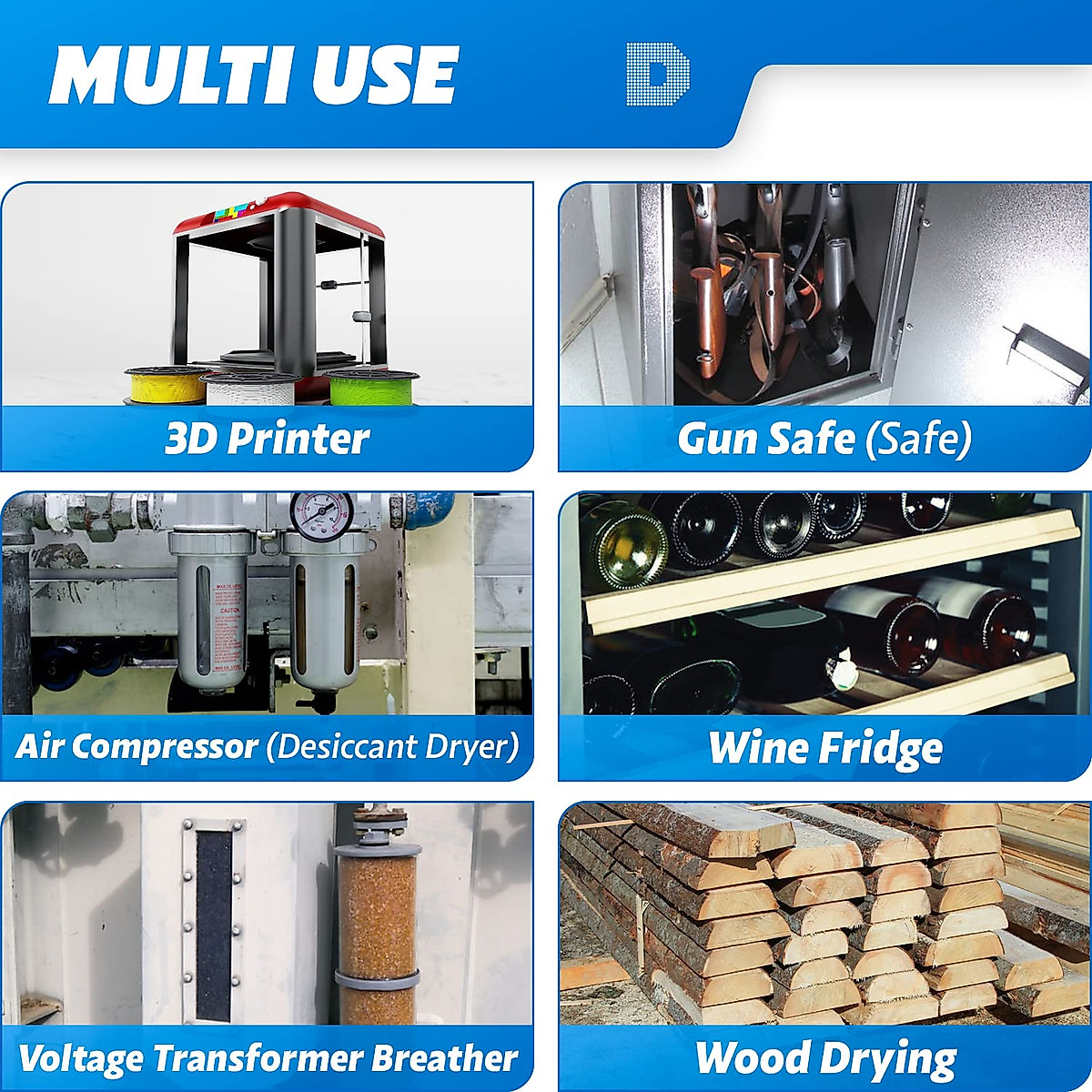 Dry & Dry [1.5 LBS] Premium Pure & Safe White Silica Gel Beads(Industry Standard 3-5 mm) Silica - Rechargeable Silica Beads, Silica Gel, Desiccant Beads