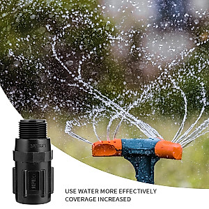 ULTECHNOVO Drip Irrigation Valve Garden Pressure Regulator Valve for Farm Garden Park Irrigation (25 PSI Black) Drip Irrigation Pressure Regulator