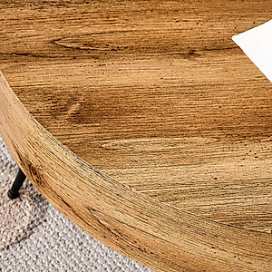 LKTART 31.5'' Modern Round Coffee Table Accent Table for Living Room Dining Room Bedroom Office