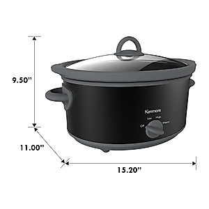 Kenmore 88918 5 Quart Slow Cooker in Black