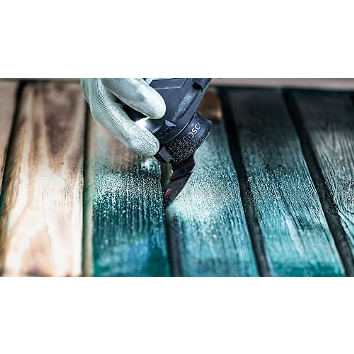 Bosch 1x Expert AVZ 32 RT4 Sanding Fingers (for Paint on Wood, Laminate, Width 32 mm, Professional Accessory Multitool)