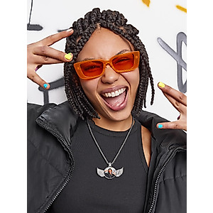 Custom4U Personalized Angel Wings Pendant Neckalce with Picture Inside Custom Photo Necklace Memorial Photo Medallion Chain Hip Hop Jewelry for Men