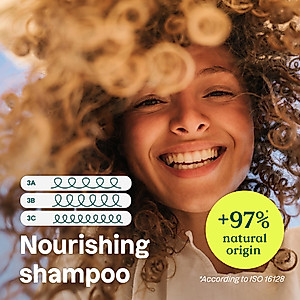 ATTITUDE Nourishing Shampoo for Curly Hair with Moringa Oil, EWG Verified, Vegan and Naturally Derived, 3a, 3b, 3c Curl Type, Provides Lightweight Moisture to Curls, 16 Fl Oz