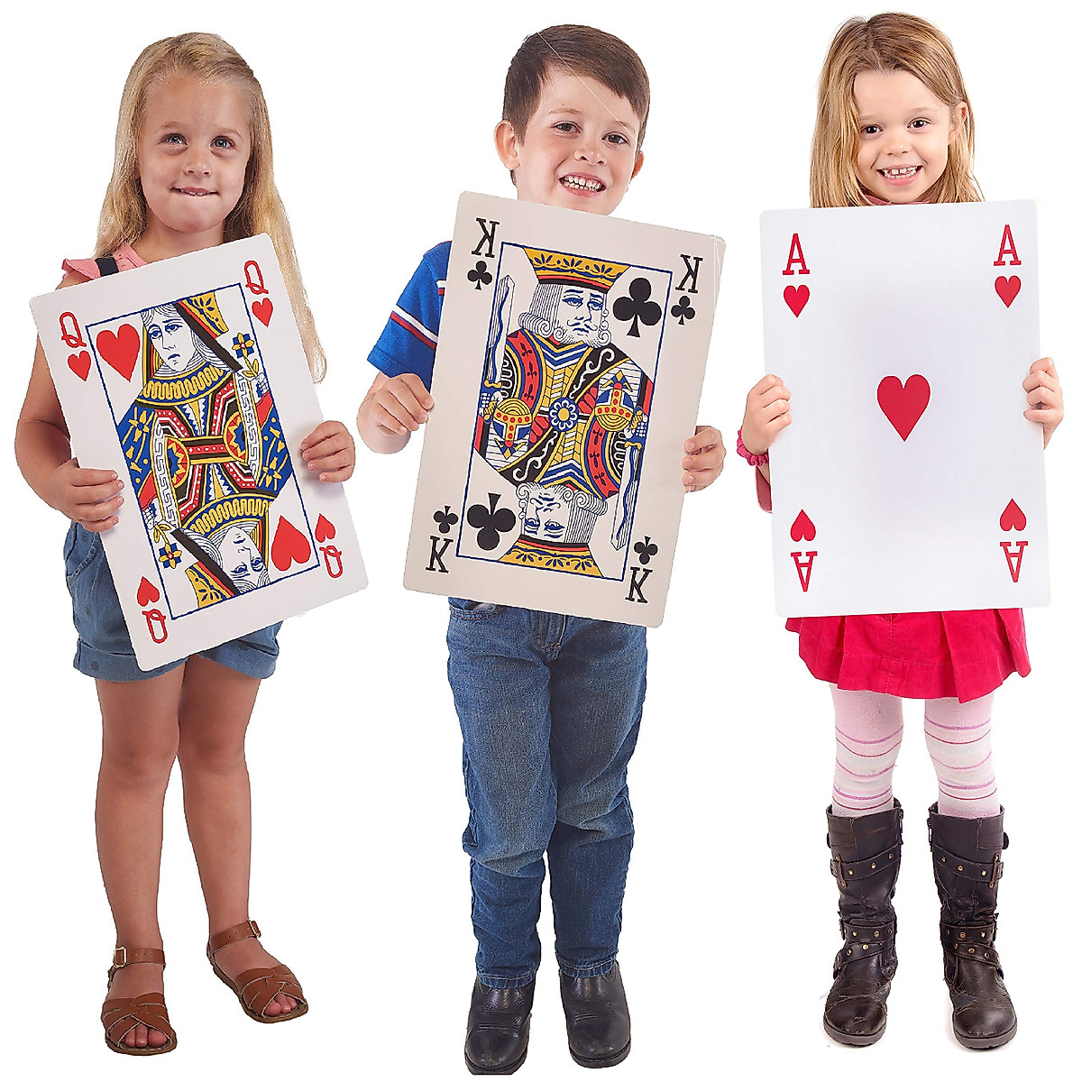 Jumbo Playing Cards - 10.5 x 14.5 Inches Full Deck Huge Poker Index Playing Cards Fun for All Ages!