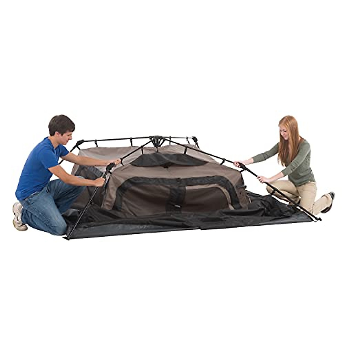 Coleman 4-Person Cabin Tent with Instant Setup | Cabin Tent for Camping Sets Up in 60 Seconds