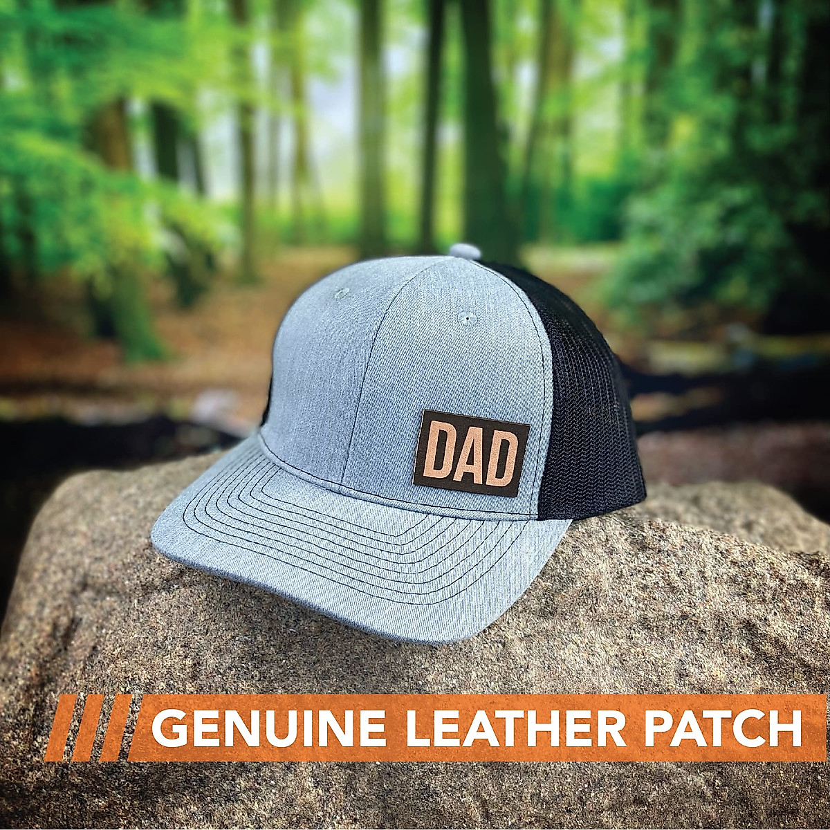 CRAVE HATS Dad Hat, Dad Trucker Hat, Dad Gifts, Dad Hat for Men, New Dad Hat (Gray/Black)