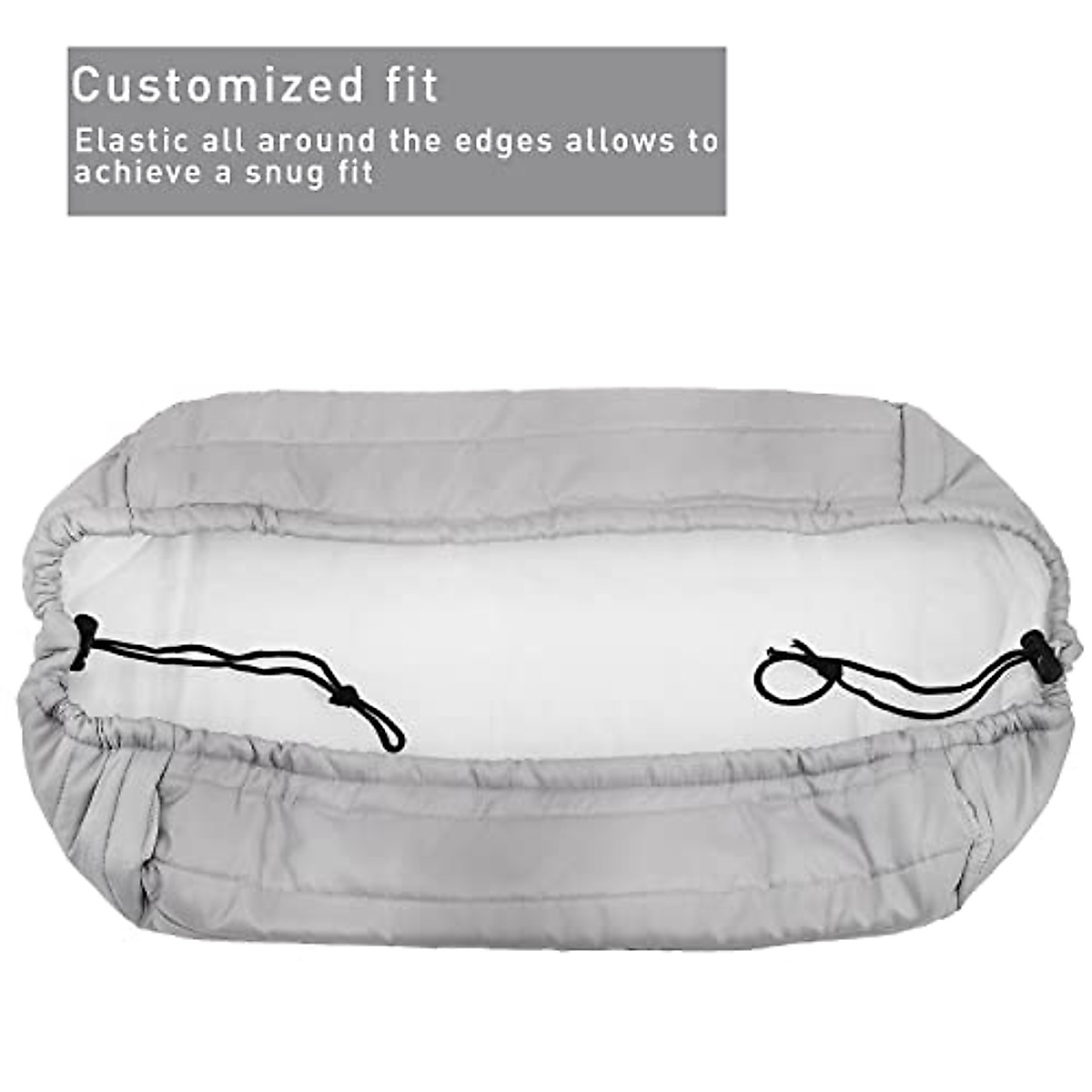 Bekith Indoor AC Cover Air Conditioner Cover AC Units Cover for Inside Window Unit 17 x 13 x 3.5 inches (L x H x D), Gray