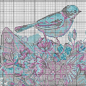 Dimensions Floral Crown Cat Counted Cross Stitch Kit, Multicolor 4 Piece