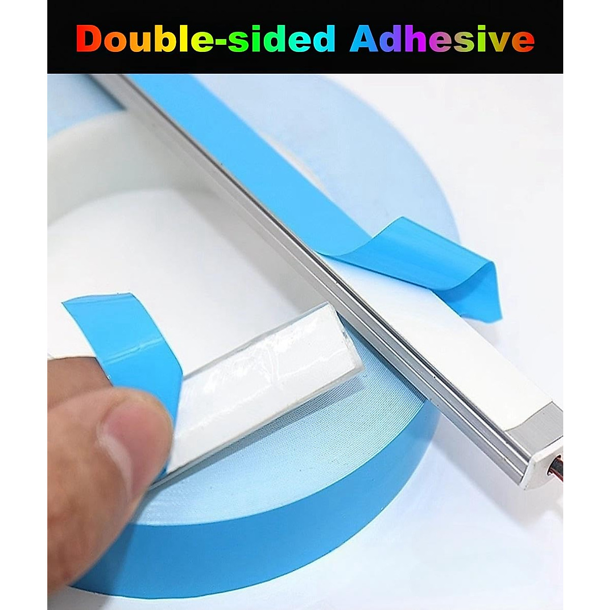 Double Sided Tape 1inch x 66Feet Thermal Tape Heavy Duty Super Strong Adhesive, Insulation Heat Transfer Tape for Paste CPU Heatsink, Mounting LED Strip, Carpet Fixing, Woodworking Project, DIY Crafts