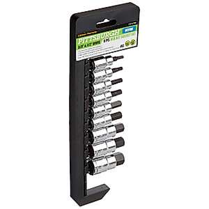 Pittsburgh 9 Piece 3/8" and 1/2" Drive Metric Hex Bit Socket Set
