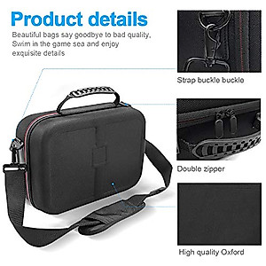 Carrying Case for Nintendo Switch Travel Case for Nintendo Switch Protective Case Compatible with Nintendo Switch Console & Joycon & Accessory with Soft Lining & Shoulder Strap