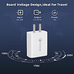 2 Pack iPhone Fast Charger 3.0-18W USB-A Wall Charger -Quick Charger Head - Charging Block for iPhone 14/13/13Pro/13 Pro max/iPhone 12/12 Pro max/11/11Pro Max/X/SE3 iPad Pro(2 Pack)