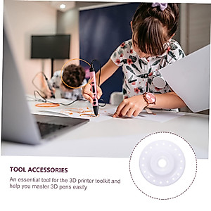 3pcs Pen Base Plastic 3D Pen Holder Printing Brush Base Printing Pen Storage Stand Printing Brush Stand 3D Printing Pen Support Printing Pen Storage Holder Printing Pen Stand