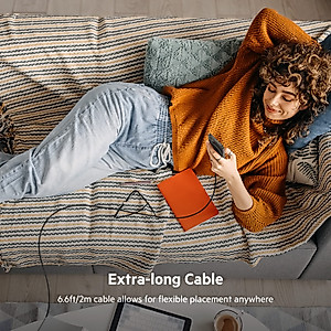 Belkin Wireless Charger for MagSafe, 15W Fast Charging Pad (PSU Not Included) w/ Kick Stand & 6.6ft Long Braided Cable, Compatible w/ iPhone 15, 15 Pro, 15 Pro Max, 14 & 13, and iPhone Mini - Black