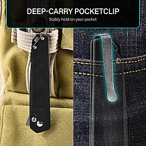 Cohesion Pocket Knife for Men and Women, EDC Knife with Pocket Clip, Folding Knife Utility Knife for Outdoor Camping Hiking