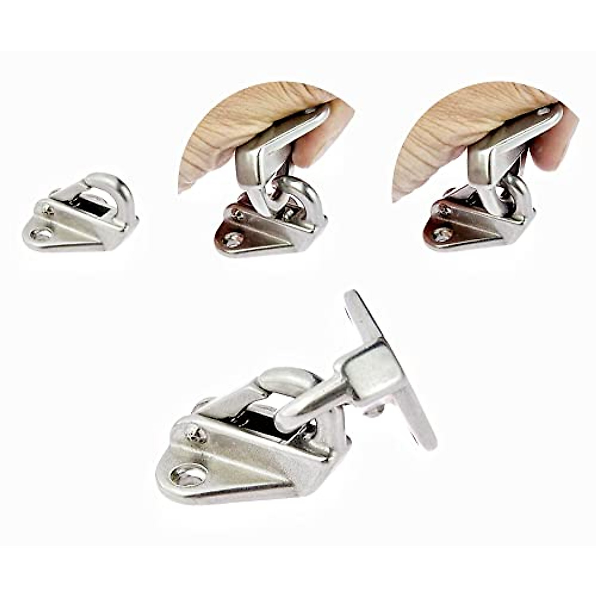 Stainless Steel 316 Fending Hooks Fender Spring Hook Snap Attach Rope Boat Sail Tug Ship Marine Hardware Boats Accessories (2)