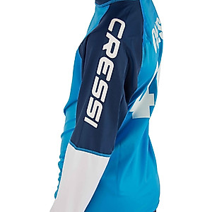 Cressi boys Long Sleeve Rash Guards, Blue, XL 14 15 years US