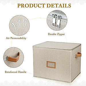 Lukeline Wedding Dress Storage Box, Wedding Dress Preservation Box with Lid, Foldable Acid-Free Organizer with 1 Pair of Microfiber Gloves and 20 Sheets of Acid-Free Paper (1, Medium)