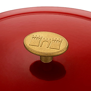 BALLARINI Bellamonte Cast Iron 5-qt Oval Dutch Oven - Pomodoro Red