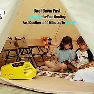 Soveign 2380 BTU Tent Air Conditioner, Portable Air Conditioners, Camping Air Conditioner, 3 Wind Speeds for Tent, Car, Van Life, 220W Low Power Consumption Outdoor Indoor