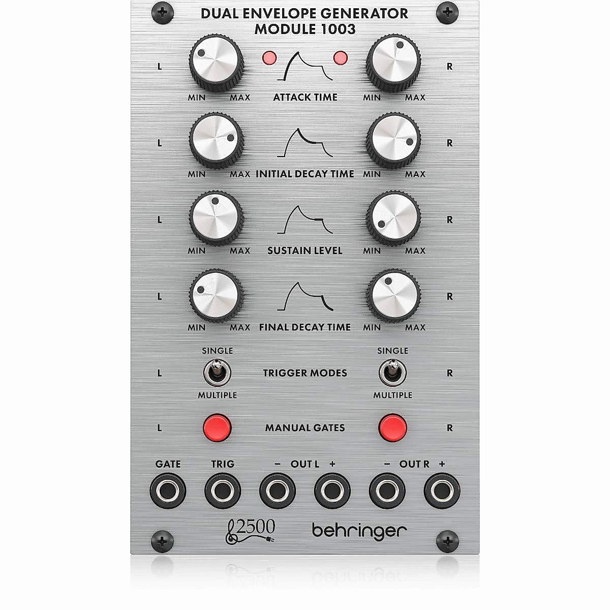 Behringer DUAL ENVELOPE GENERATOR MODULE 1003 Legendary 2500 Series Dual Envelope Generator Module for Eurorack