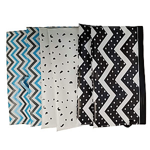 6 Pack Portable Wet Wipe Pouch Dispenser,Reusable & Refillable Portable Baby Lightweight Wipes Holder Case,Handy & Eco Friendly Travel Wipes Bag (Blue & Black & White)