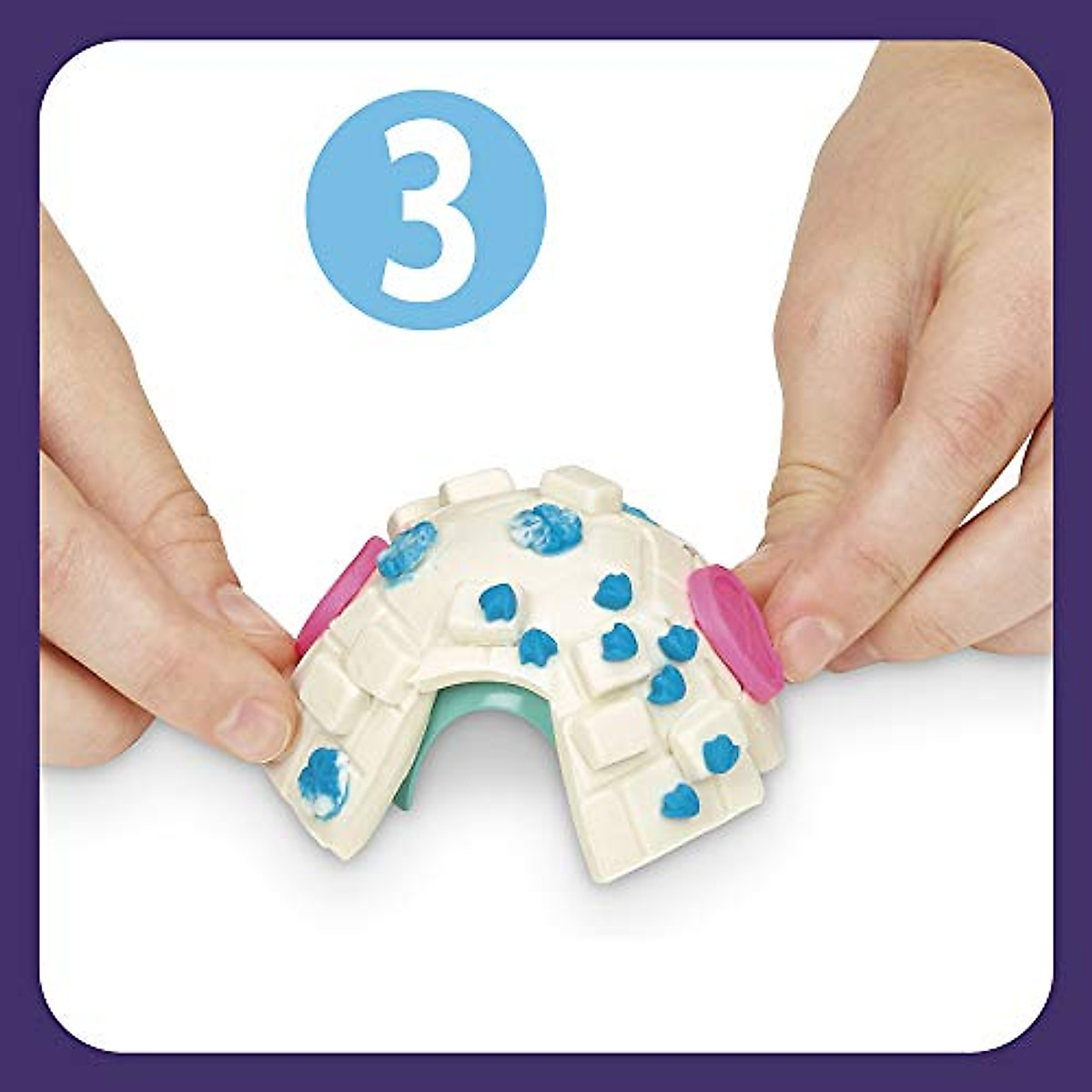 Play-Doh Builder Igloo Mini Animal Building Kit for Kids 5 Years and Up with 2 Cans, Non-Toxic - Easy to Build DIY Craft Set