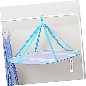 Alipis Stainless Steel Drying Rack Indoor Clothes Drying Rack Mesh Clothes Hanging Dryer Underwears Drying Rack Closet Drawers Collapsible Hangers Folding c-fold Towels Hanging Dryer Rack