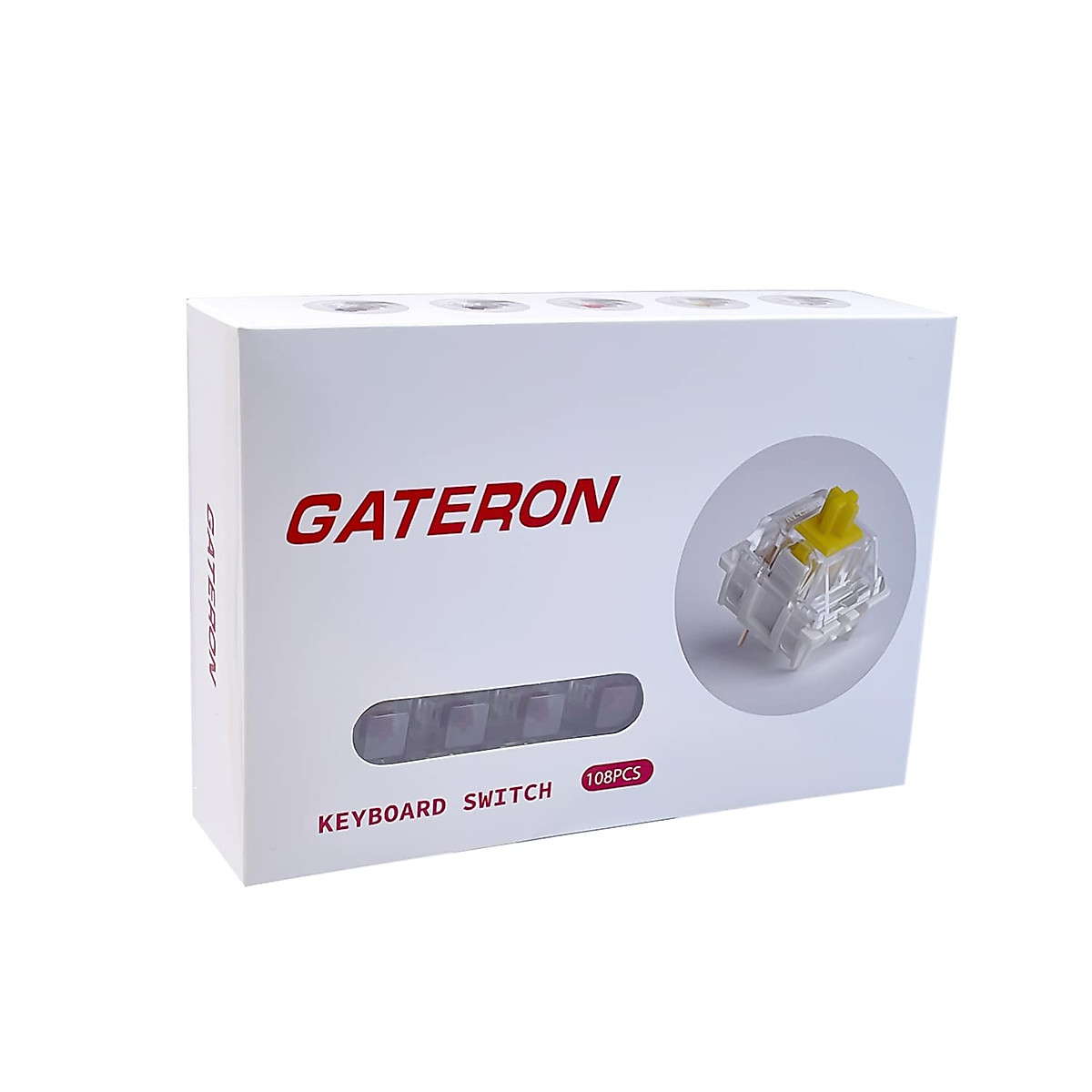 Gateron G Brown Pro Switches Pre-lubed 3pin RGB SMD Tactile for Gaming Mechanical Keyboard(108 Pcs, Brown)