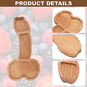 Wooden Unique Funny Aperitif Board,Cheese Board, Charcuterie Boards, Platters for Serving Food, Gifts for Women, House Warming Presents, Charcuterie Accessories, 9.6x4.9in, BPA Free(Left)