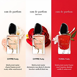 Armani Beauty - Sì - Eau de Parfum - Women's Perfume - Modern Chypre Fragrance - Blackcurrant Nectar, Rose De Mai & Freesia, Patchouli Notes - 1.0 Fl Oz