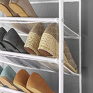 Whitmor, White 36-Pair Over The Door Shoe Organizer