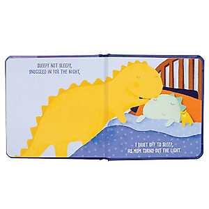 Manhattan Toy Sleepy Not Sleepy - A Tiny Dino's Bedtime Adventure Baby Board Book, Ages 6 Months and up