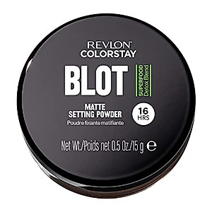 Revlon ColorStay Blot Face Powder, Mattifying, Blurring & Oil Absorbing Setting Powder, Absorb Sebum, Blurs Imperfections and Reduces Pore Appearance, 0.5 oz