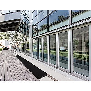 CINNYE 0.8'' Rise Solid Rubber Wheelchair Ramp,Threshold Ramp Used for Thresholds,Doorways and Bathroom (High:0.8 Inch(Pack of 1))