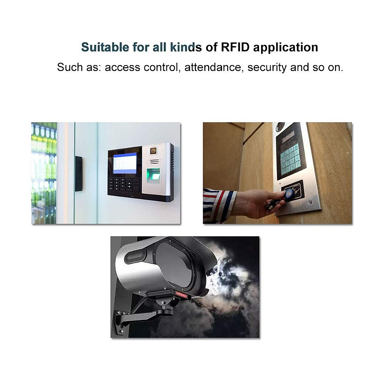 125Khz Smart RFID ID Card Reader, Smart Card Reader Writer USB Proximity Sensor Door Access Control Sensor No Drive for Access Control