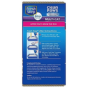 Fresh Step Advanced Clean Paws Multi Cat 18.5lb