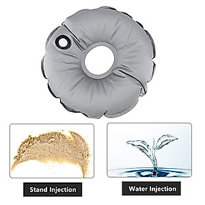 Mumusuki Umbrella Flag Base Weight Bag Filled with Water or Sand Beach Sea Portable Foldable Round Outdoor