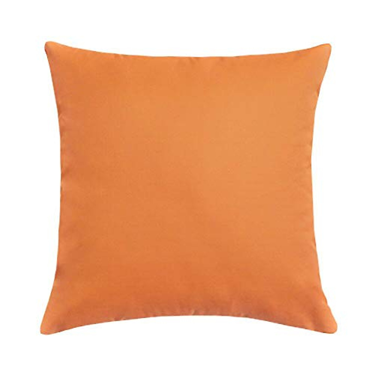 Andreannie Pack of 4 Outdoor Waterproof Decorative Throw Pillow Cover Cushion Case for Garden Patio Tent Park Farmhouse Polyester Both Sides Printing Square 18 x 18 inches? (Set of 4 Orange)¡­