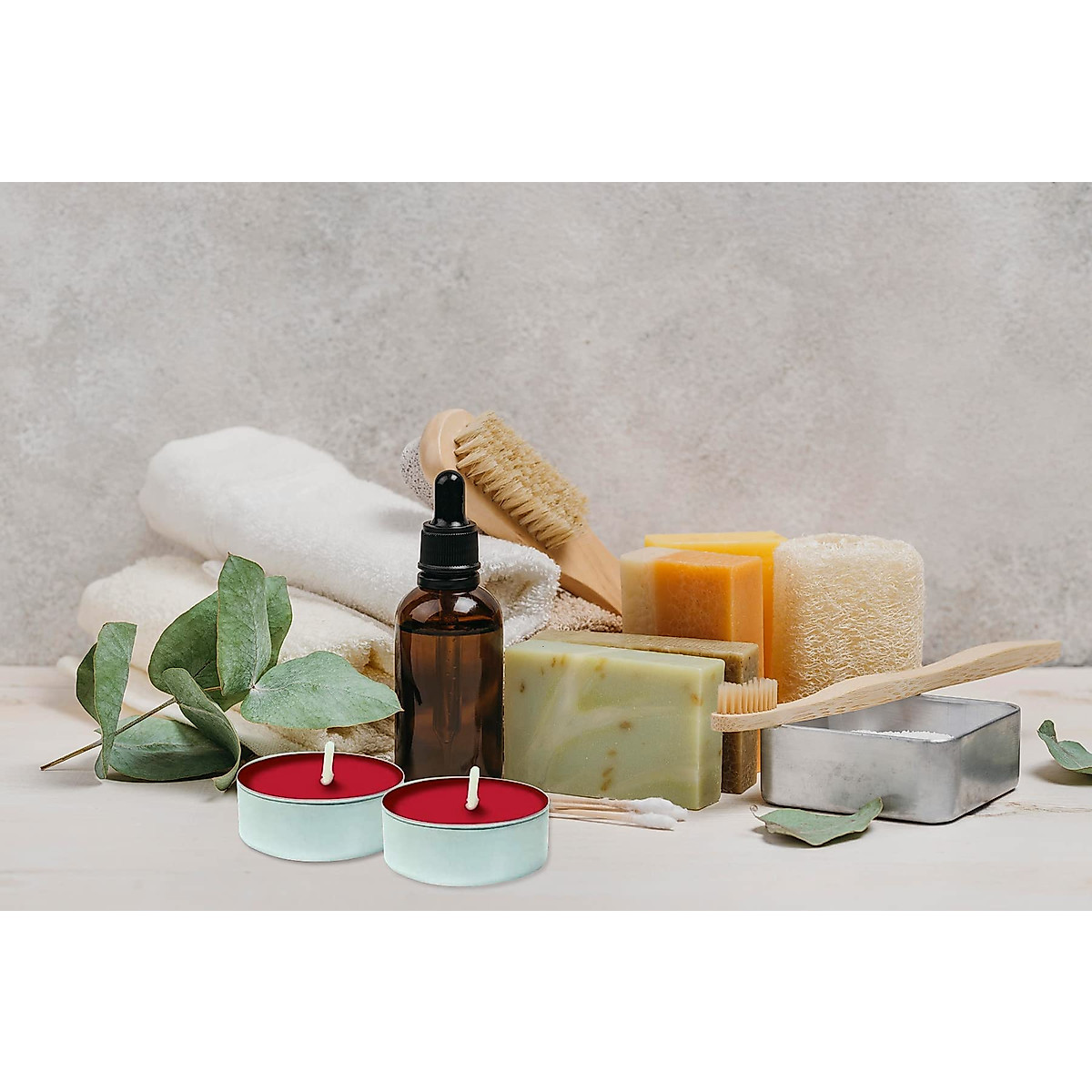 DecorRack 30 Tealight Candles, Apple Cinnamon Scented, Pleasant Fragrance Candle, Aromatherapy, Scented Home Decor, Votive Long Lasting Candles (Pack of 30)