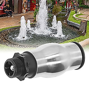 YOUTHINK Frothy Nozzle, G1 Male Thread Frothy Foam Jet Fountain Nozzle 304 Stainless Steel Water Spray Head for Garden