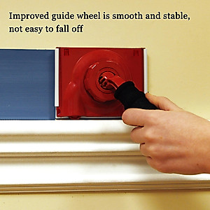 GesenWin ‎GRSL43 Paint Edger Trimmer with 2 Replacement Pads | Improved Guide Wheels | Edge Painting Tool for Walls, Ceilings, Corners & Trims | Paint Pad Applicator, Edge Trimmer & Paint Edger Tool