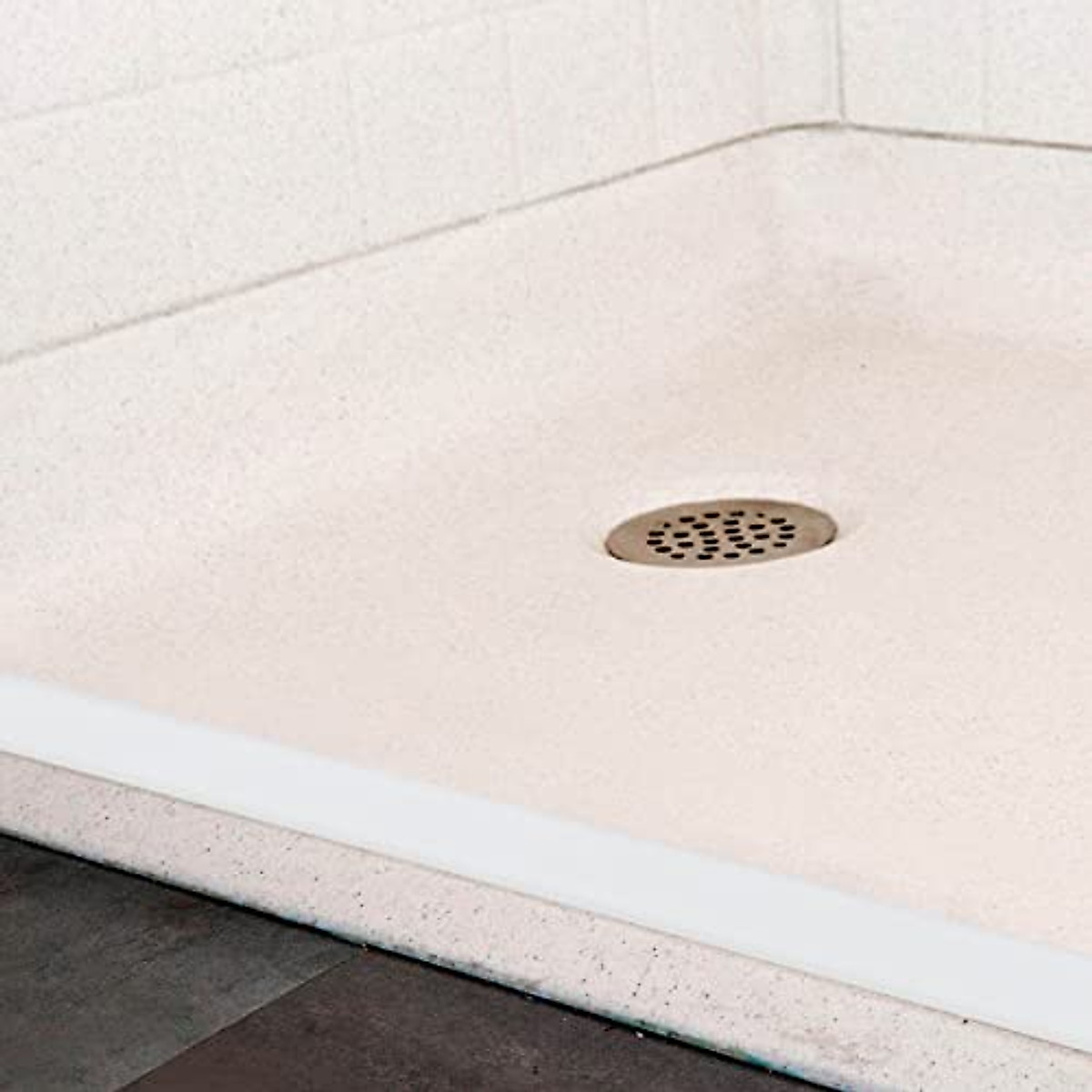 New Collapsible Shower Threshold Water Dam, Self Adhesive Silicone Waterproof Barrier Bathroom and Kitchen Water Strip Dam Shower Guard for Dry And Wet Separation Caulk Seal Strip Edge Trim(TM)