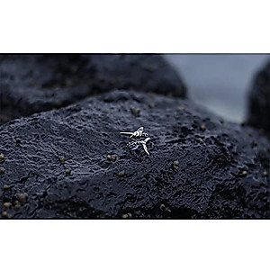 The old Man and the Sea Marlin Fish Ring Retro Copper Inspirational Ring Open Adjustable Ring for Women Men