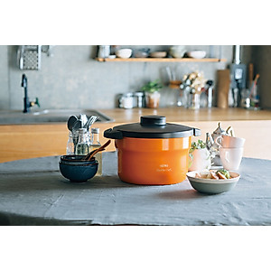 THERMOS Vacuum Warm Cooker"Shuttle Chef" KBJ-3000 OR (Orange)【Japan Domestic genuine products】