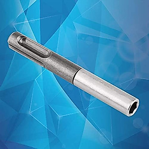 SDS Plus Bits Adapter 1/4" Hex Socket Adaptor to 1/4" 3/8" 1/2" Impact Socket Adapter Set for Screws/Nuts/Any Drill and Handheld Driver 4 PCS